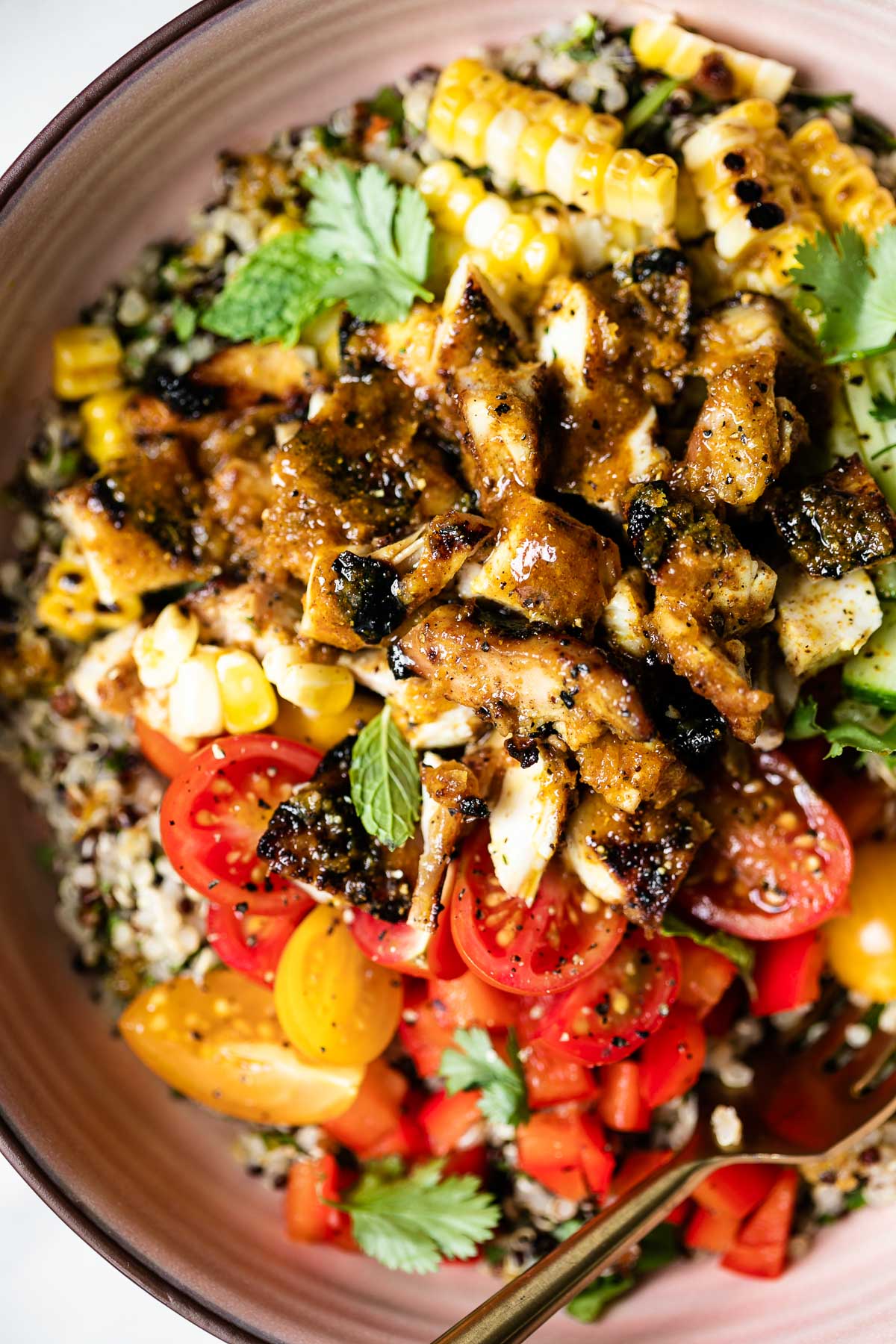 Glow Bowls - Nourishing Grilled Chicken & Quinoa Grain Bowls
