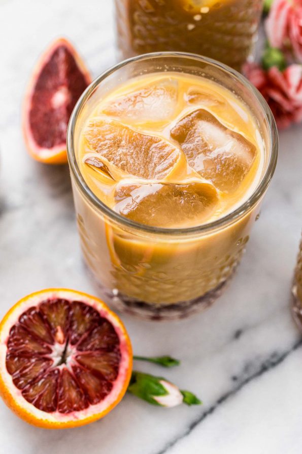 blood orange cold brew iced coffee - plays well with butter