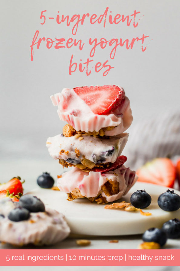 frozen yogurt bites (5 ingredients!) - plays well with butter