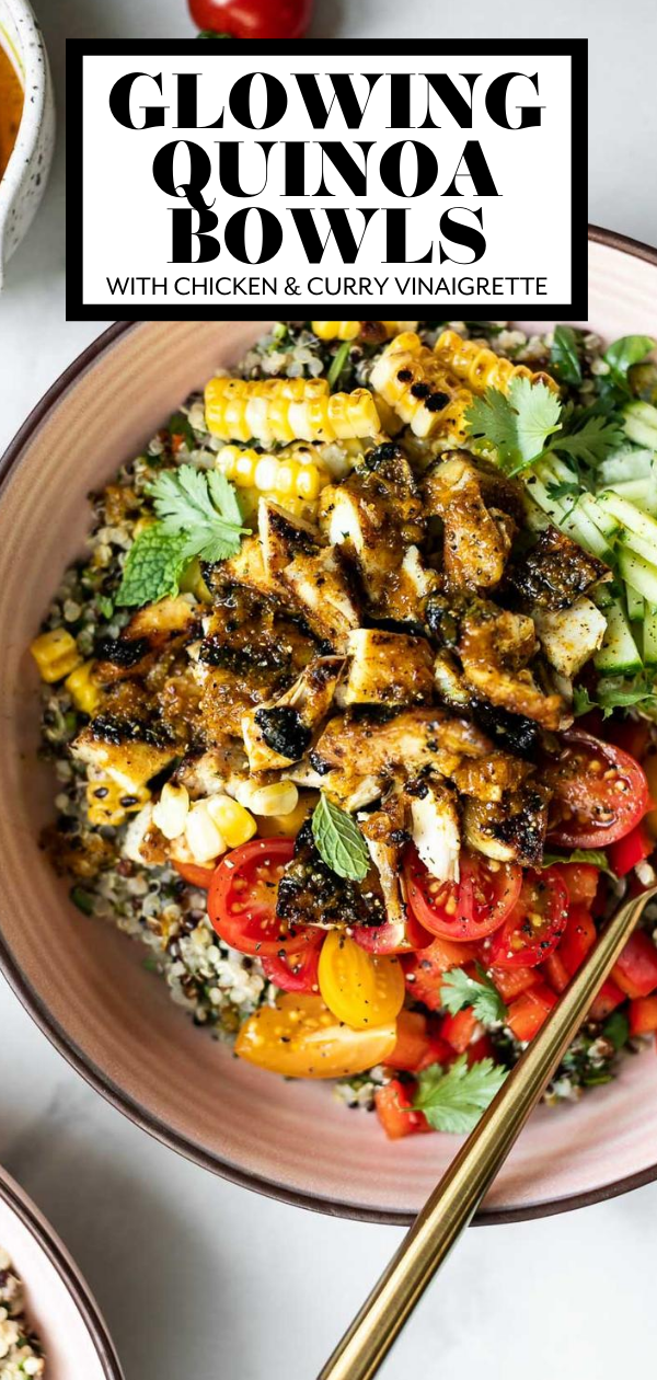 Glow Bowls - Nourishing Grilled Chicken & Quinoa Grain Bowls