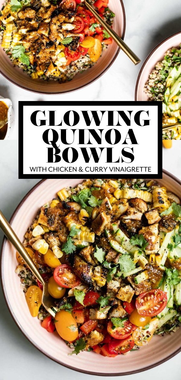 Glow Bowls - Nourishing Grilled Chicken & Quinoa Grain Bowls