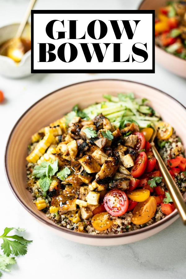 Glow Bowls - Nourishing Grilled Chicken & Quinoa Grain Bowls