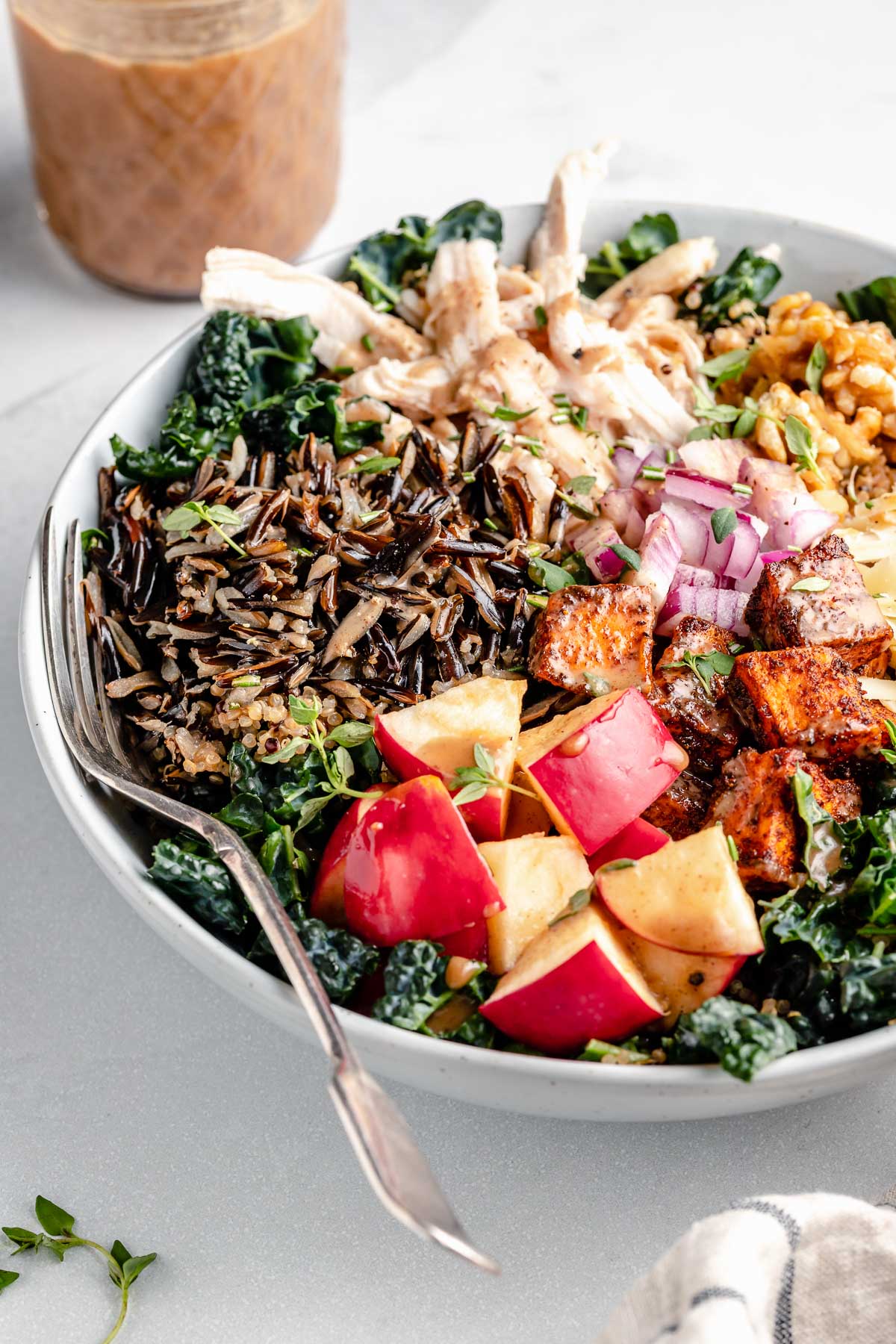 Cozy Autumn Grain Bowls with Maple Cinnamon Vinaigrette