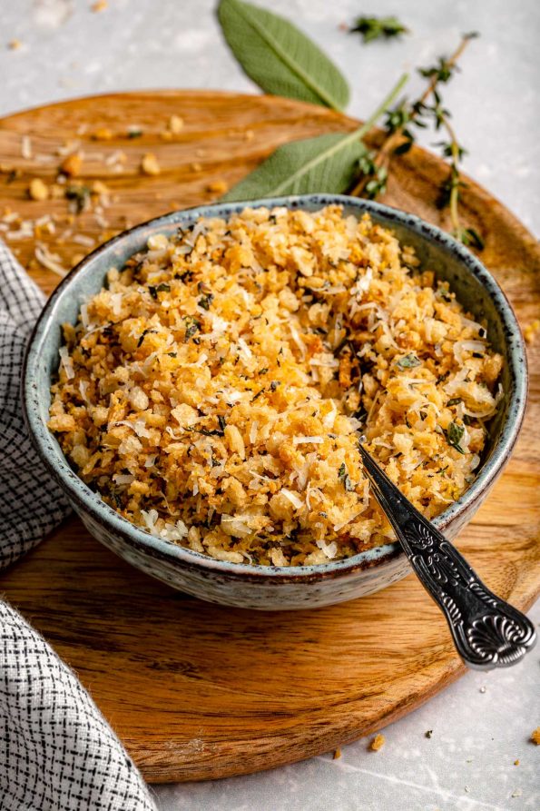 Magical Crispy Garlic Toasted Breadcrumbs 5 Minutes