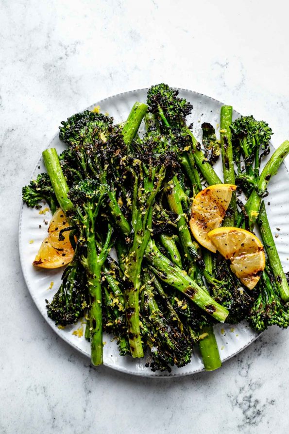 10-Minute Tender & Crunchy Grilled Broccolini | PWWB