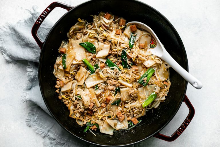 Hawaiian-Style Pork Chow Fun - Plays Well With Butter
