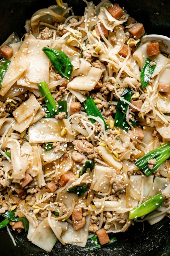 Hawaiian-Style Pork Chow Fun - Plays Well With Butter