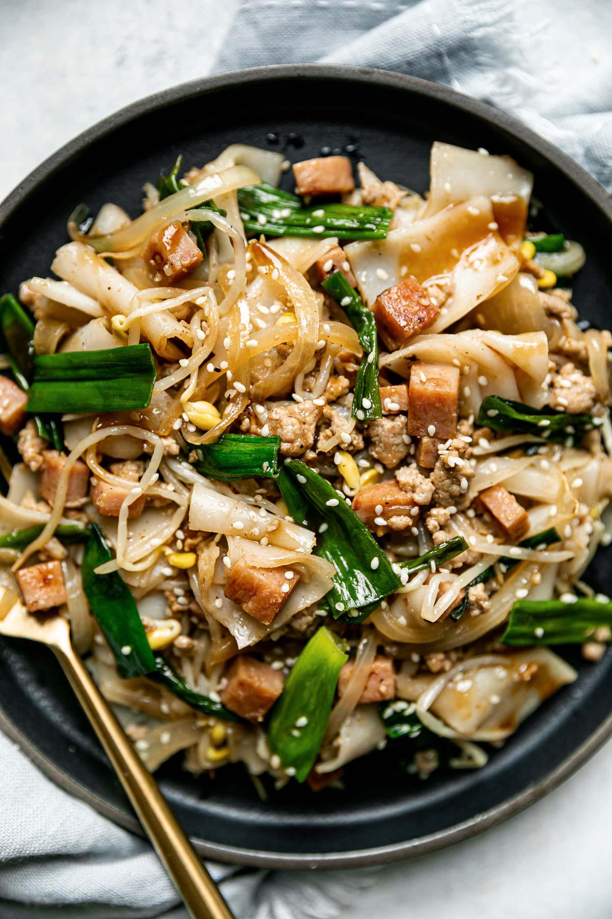 Hawaiian-Style Pork Chow Fun - Plays Well With Butter