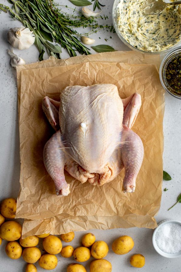 Thanksgiving Chicken & Gravy (Oven Roasted Skillet Chicken) | PWWB