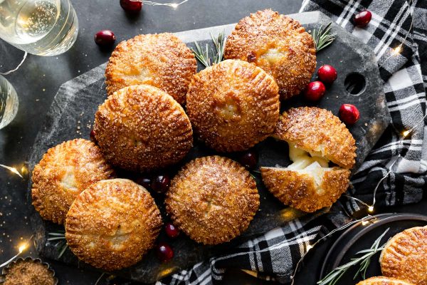 Mini Baked Brie Bites {Festive, 3-Ingredient Holiday Appetizer!} | PWWB
