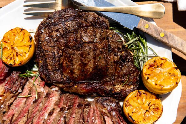 Grilled Tuscan Steak with Lemon, Garlic, & Rosemary | PWWB