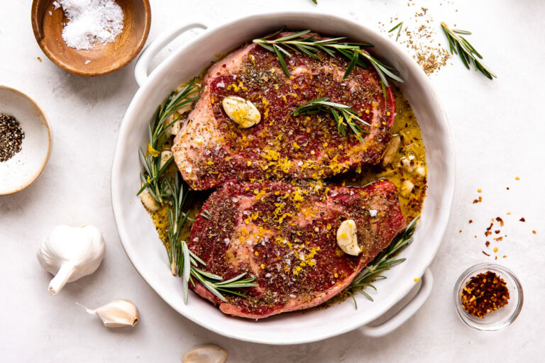 Grilled Tuscan Steak with Lemon, Garlic, & Rosemary | PWWB