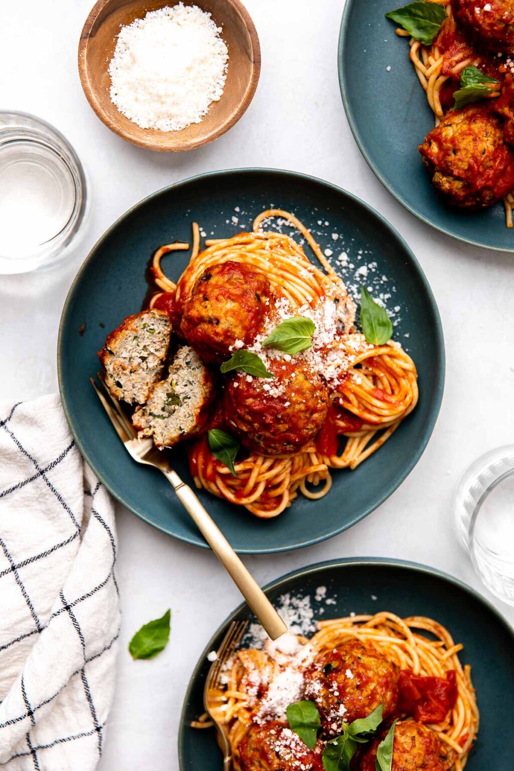 Easy Baked Zucchini Meatballs (Turkey or Chicken) | PWWB
