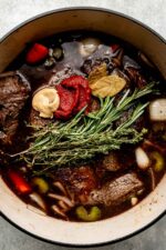 Meltingly Tender Red Wine Braised Beef (One Pot)