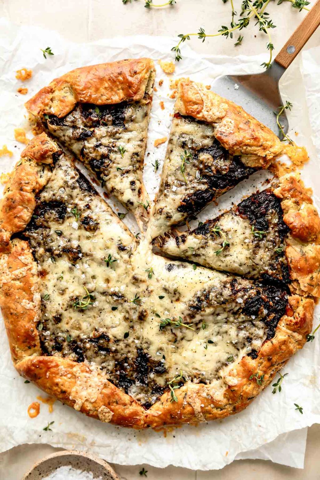 Cheesy French Onion Galette with Flaky Herb Crust | PWWB
