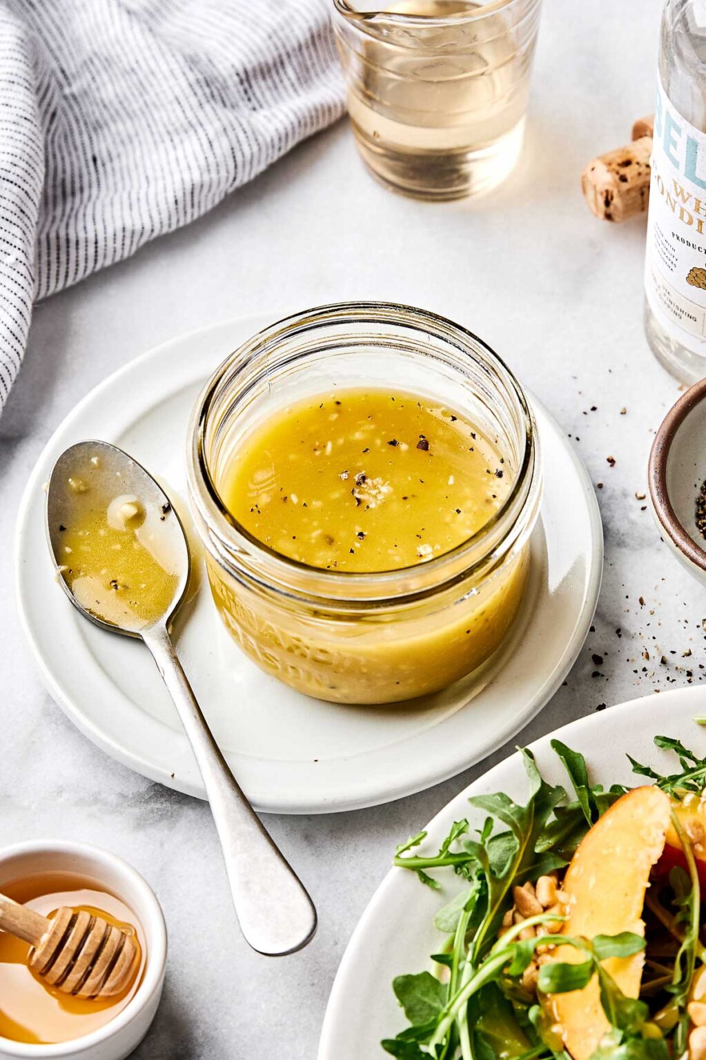 Light & Tangy White Balsamic Vinaigrette (5 Ingredients, 5 Minutes)