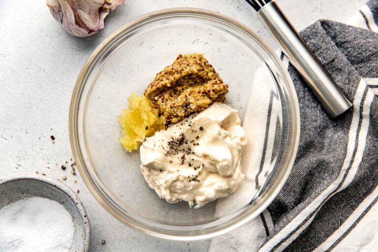 2-Minute Dijonnaise (3-Ingredient Creamy Mustard Aioli Sauce)