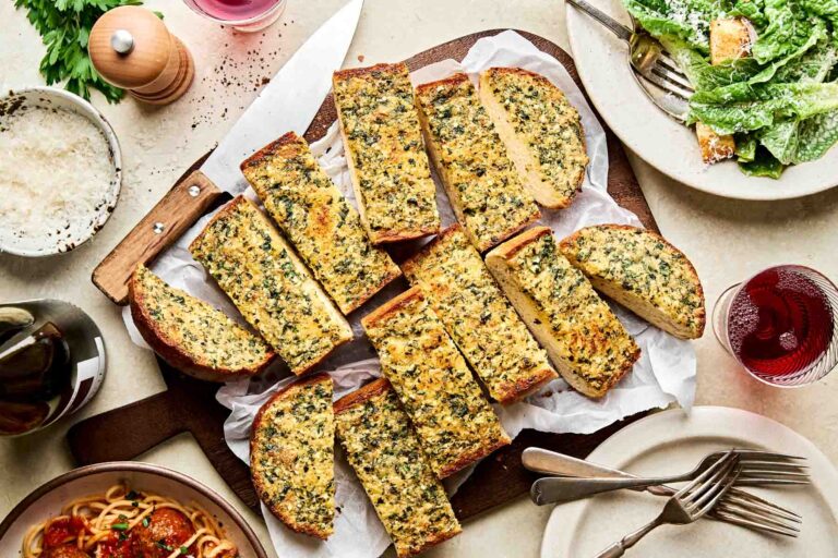 Garlic Lover's Garlic Bread with Parmesan Cheese & Fresh Herbs