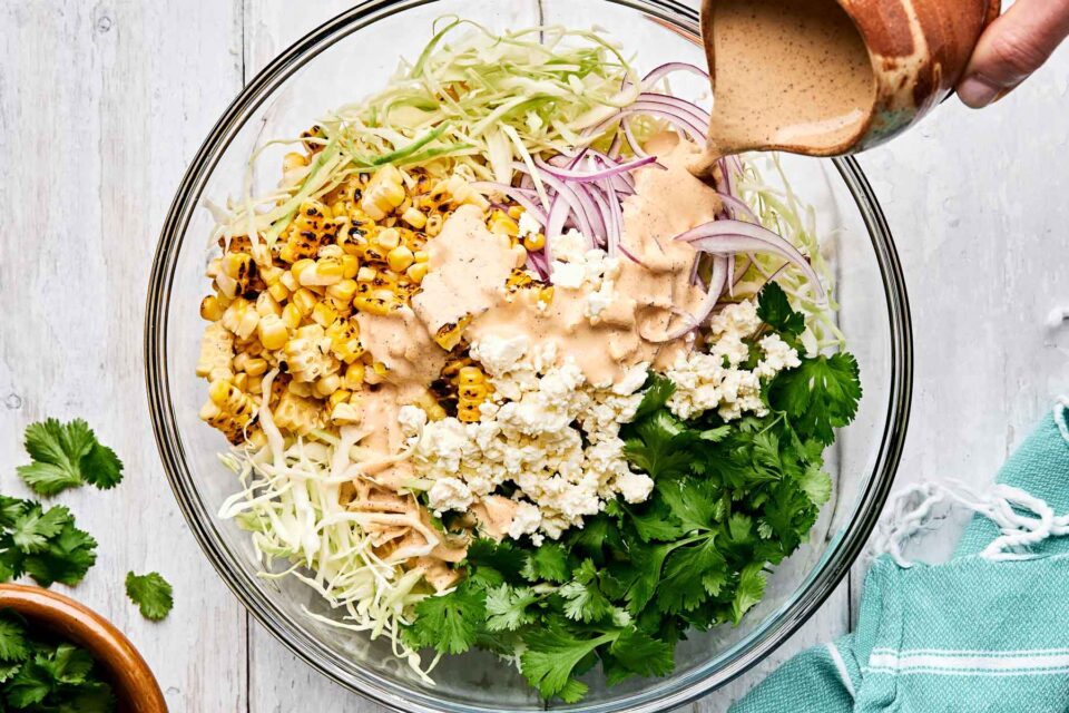 Street Corn Slaw with Creamy Chipotle Dressing