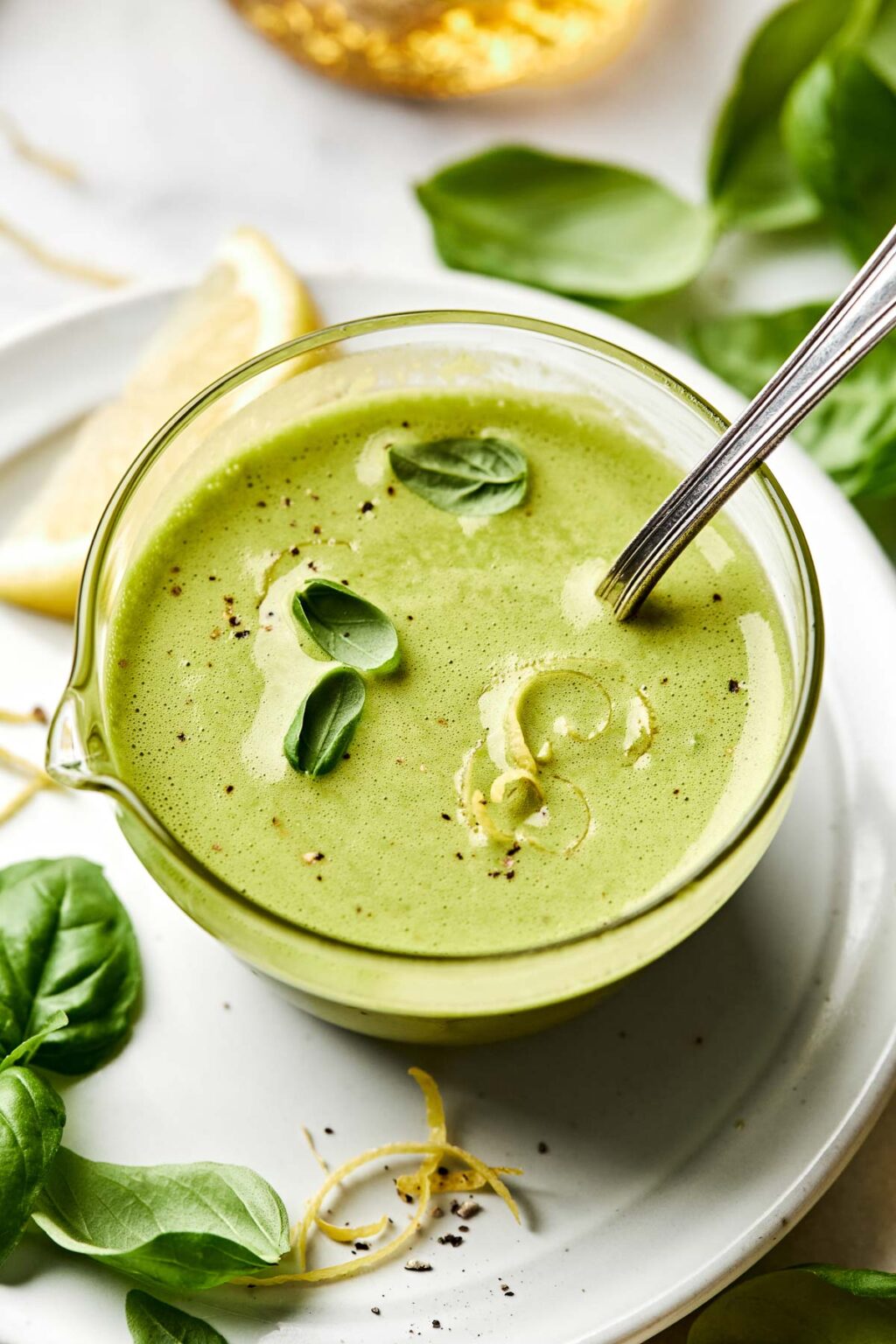 Gorgeous Fresh Lemon Basil Vinaigrette (5 Minutes)