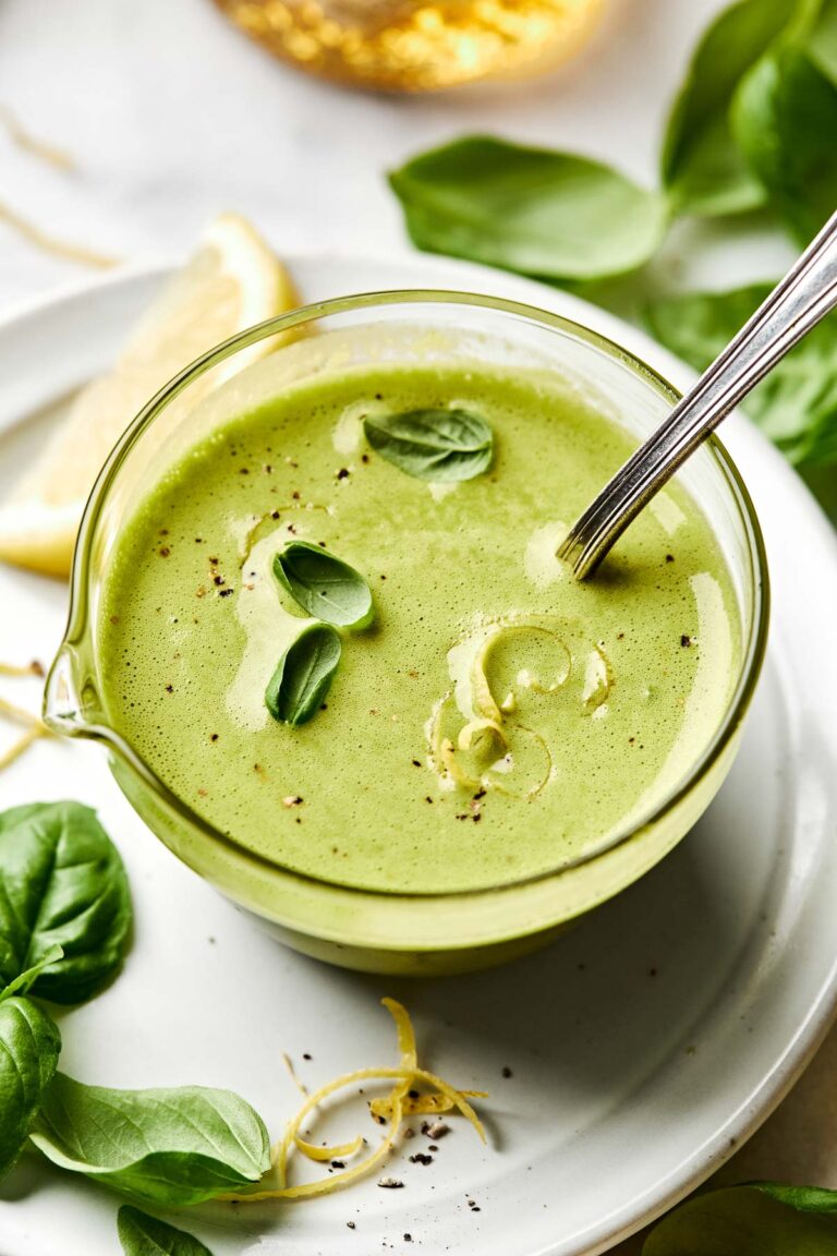 Gorgeous Fresh Lemon Basil Vinaigrette (5 Minutes)
