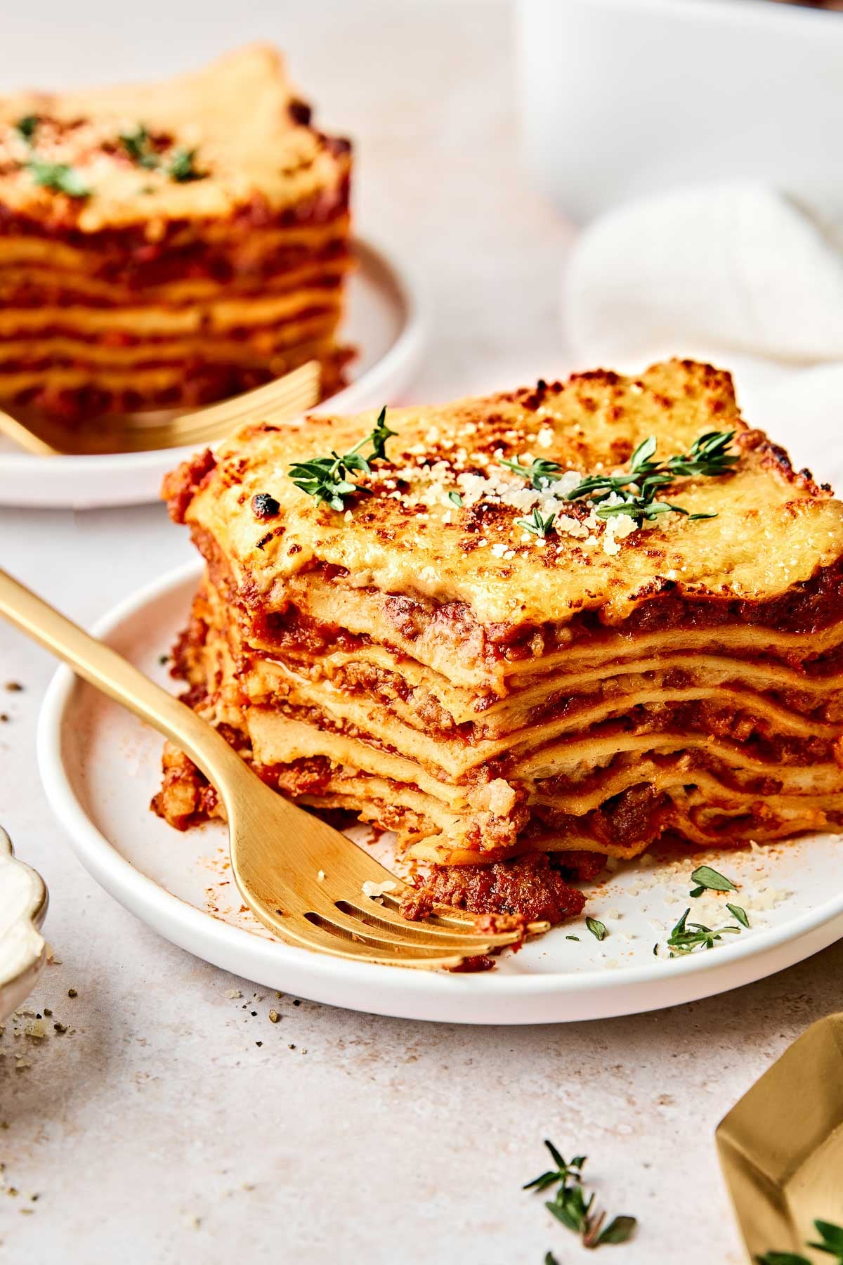 Truly, the Best-Ever Lasagna Bolognese with Garlic Herb Béchamel