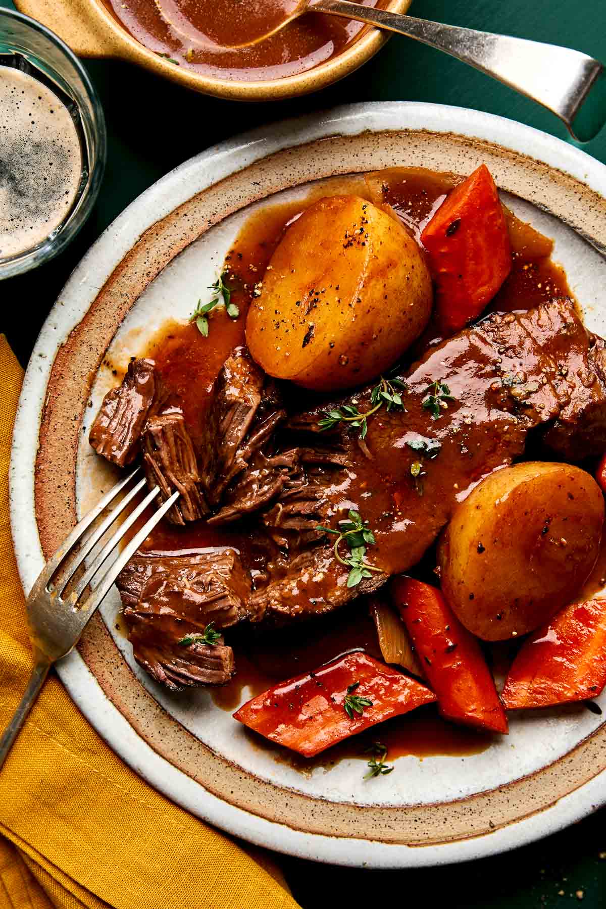Fall-Apart Tender Guinness Pot Roast with Gold Potatoes